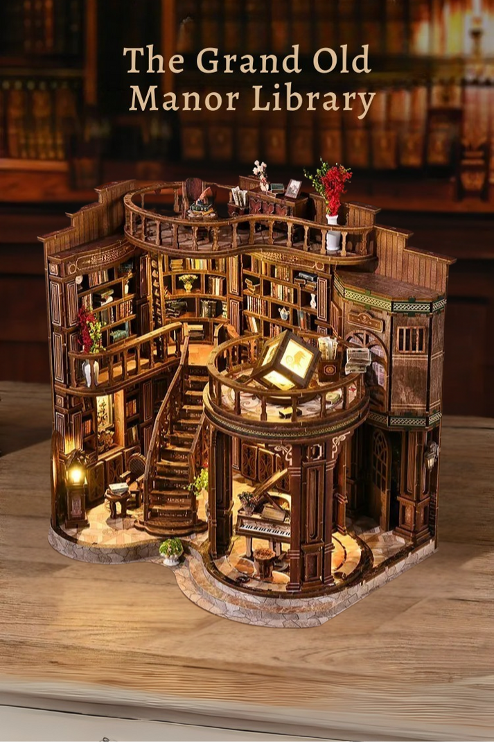 DIY Mini House - Old Manor Library – BitsyHomes