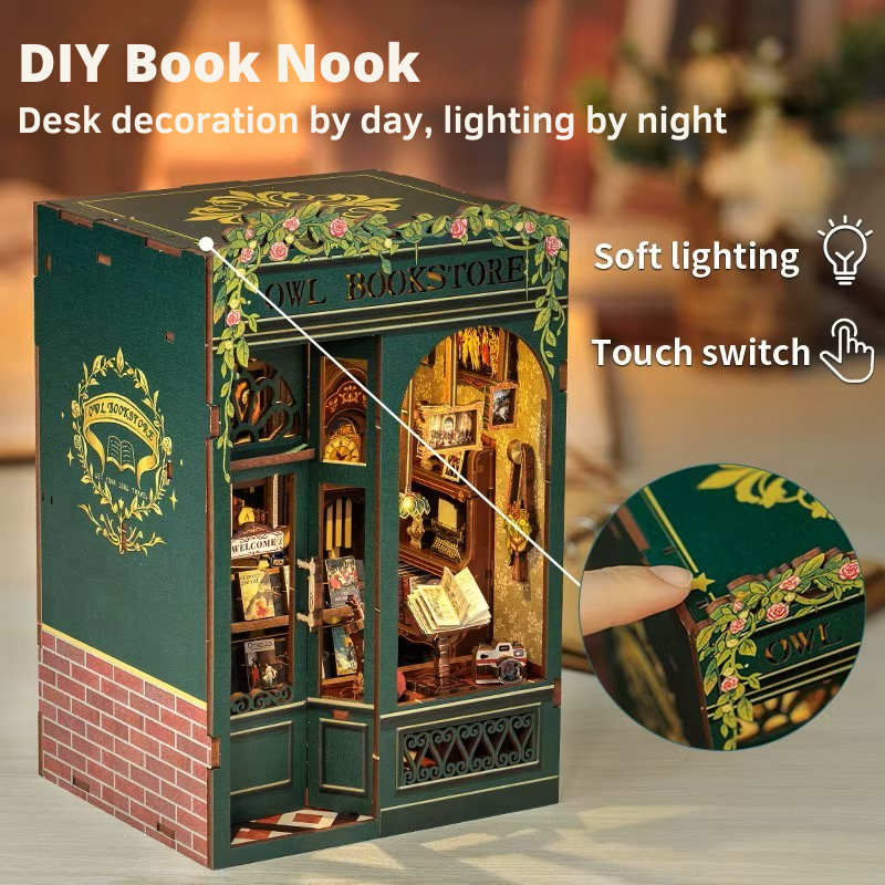 DIY Book Nook - Vintage Bookstore – BitsyHomes